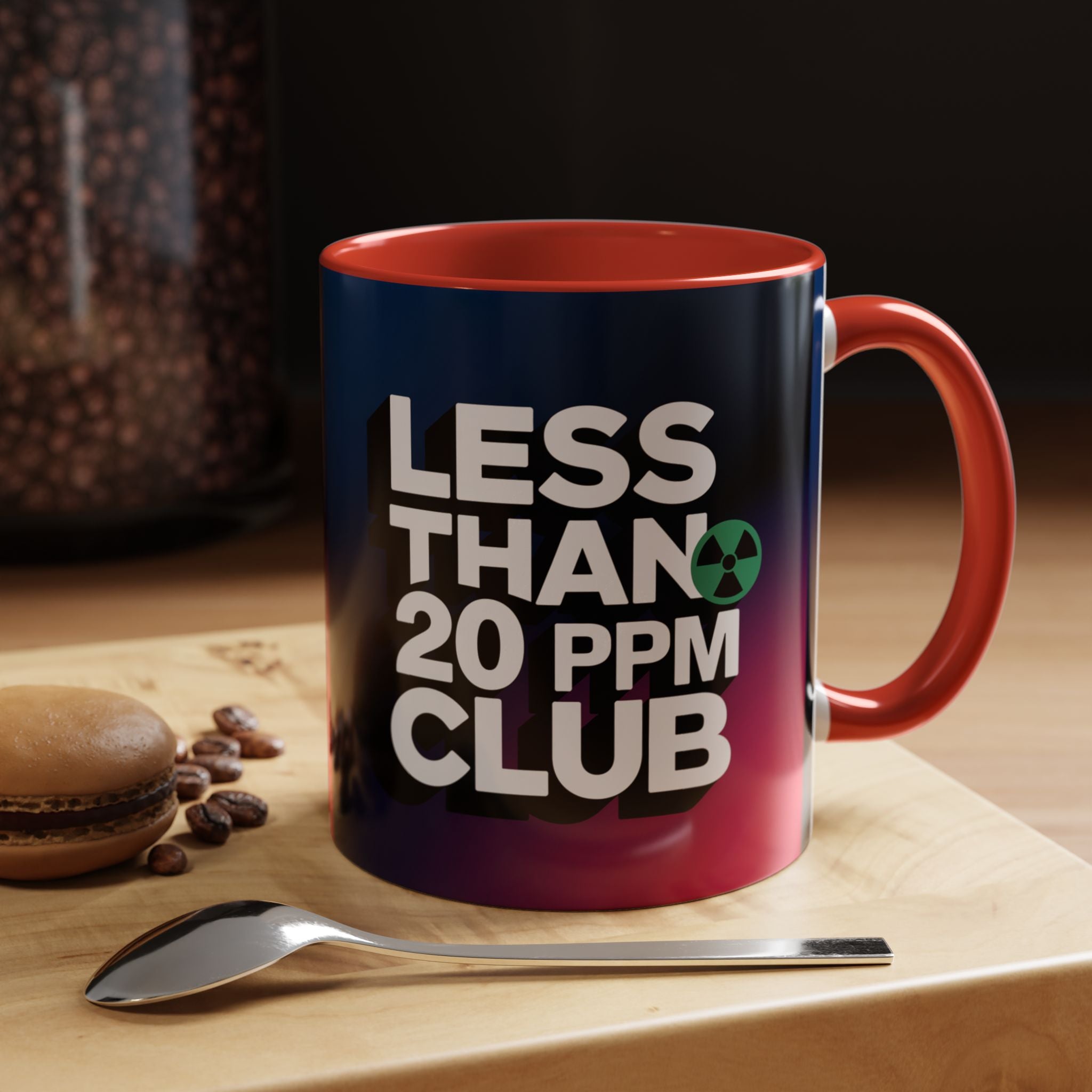 Less Than 20 PPM Club Accent Coffee Mug - Bold Statement Mug for Eco-C ...